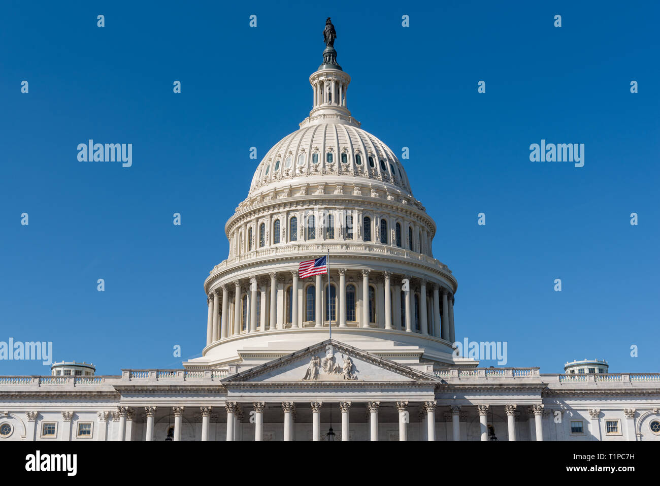 United States US Capitol building east facade in Washington DC, USA ...