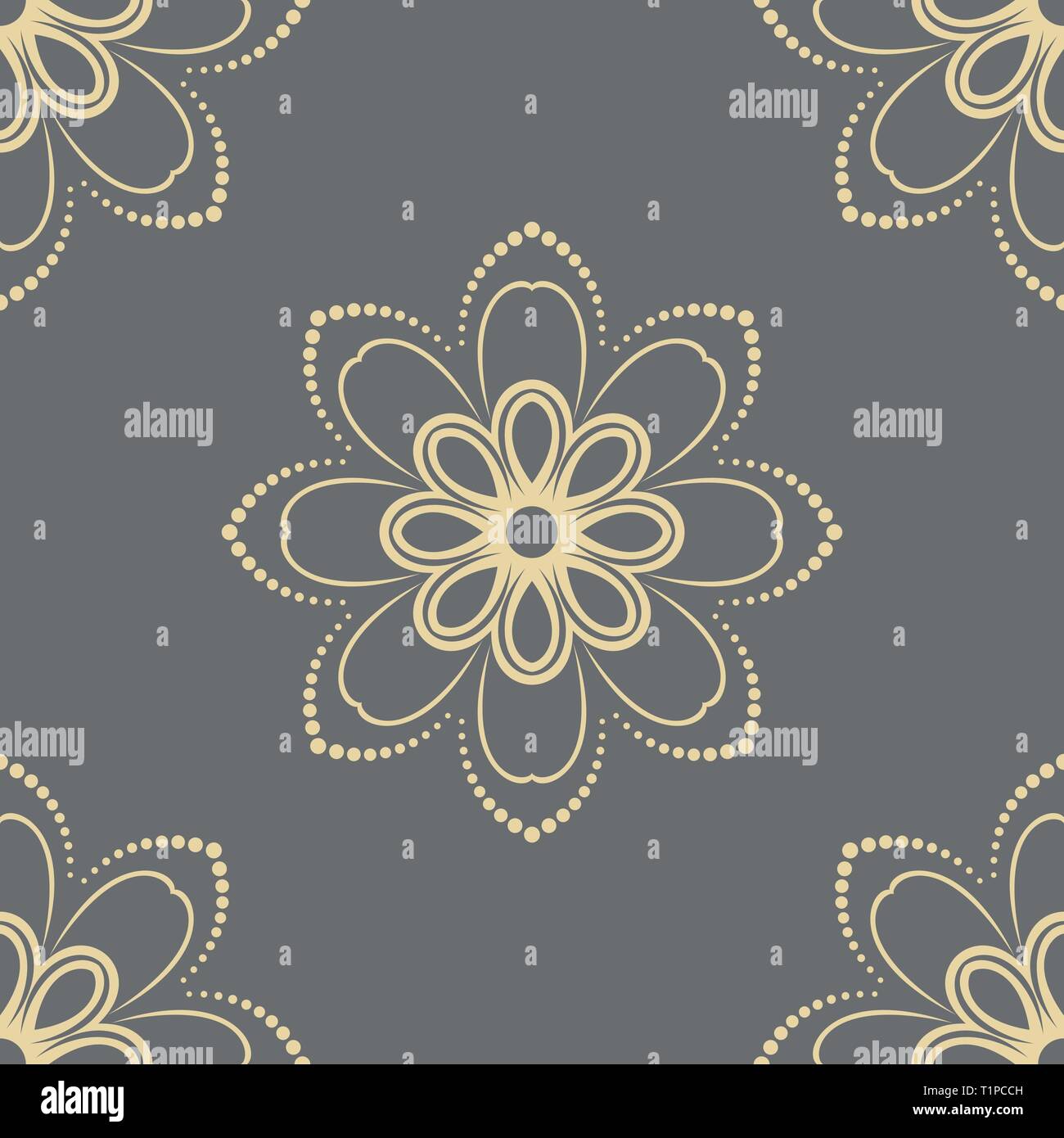 Floral Fine Seamless Vector Pattern Stock Vector Image & Art - Alamy