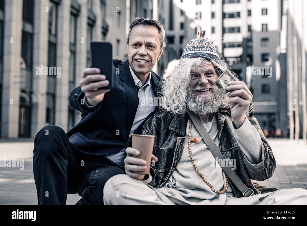 Hairy homeless man hi-res stock photography and images - Alamy
