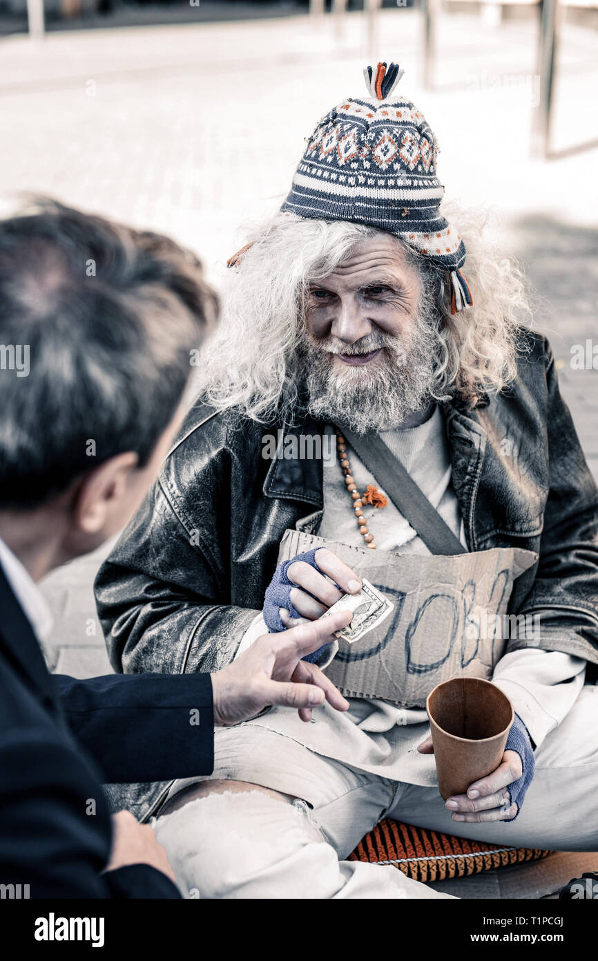 Hairy homeless man hi-res stock photography and images - Alamy
