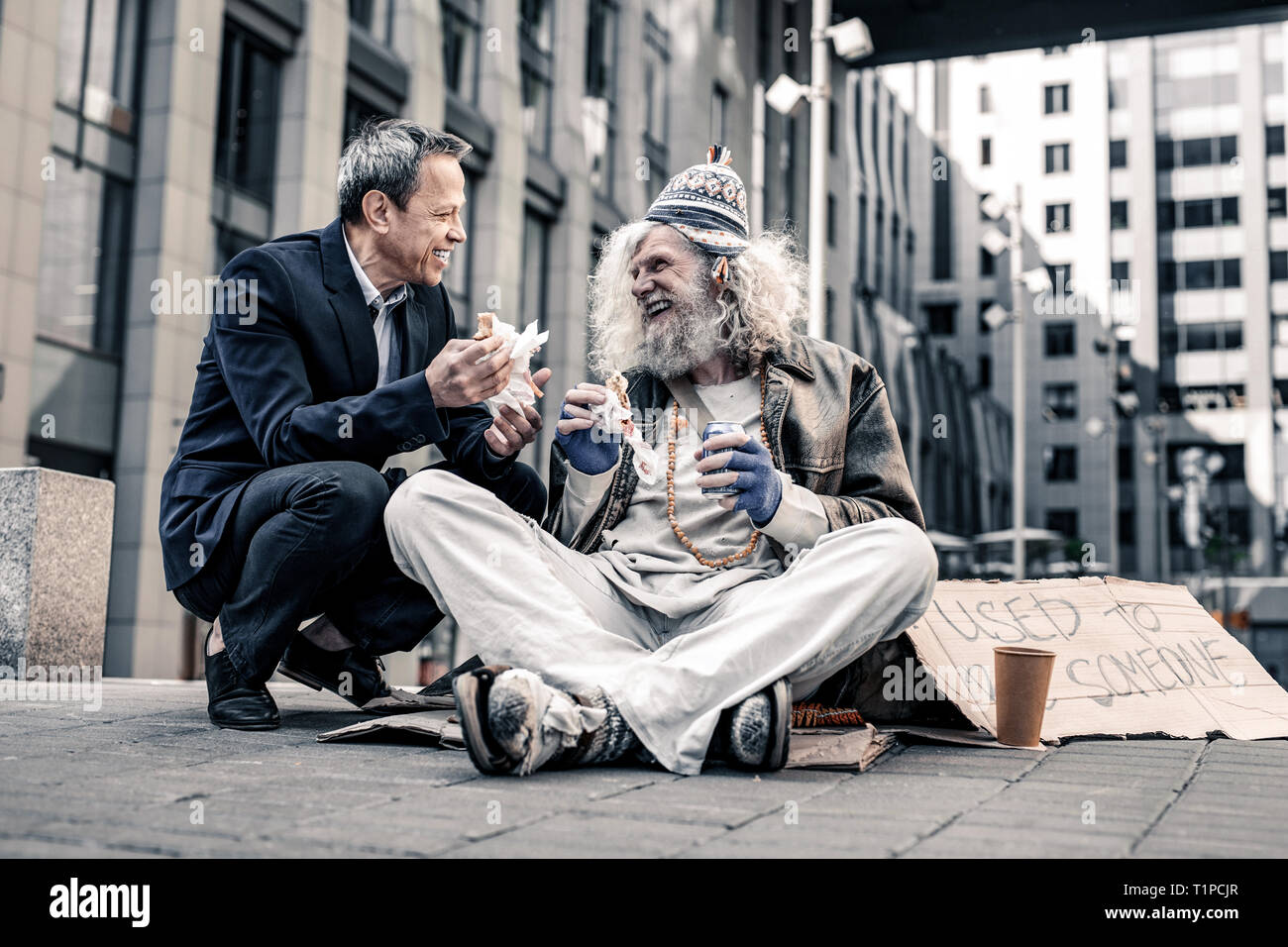 Hairy homeless man hi-res stock photography and images - Alamy