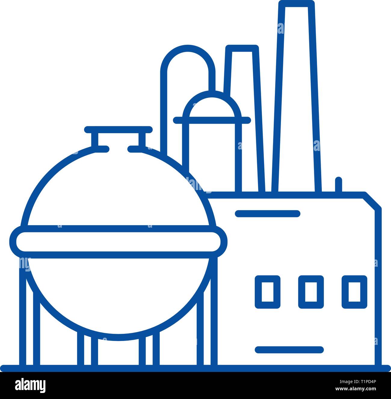 Oil Storage Tank Icon Flat Stock Photos & Oil Storage Tank Icon Flat ...