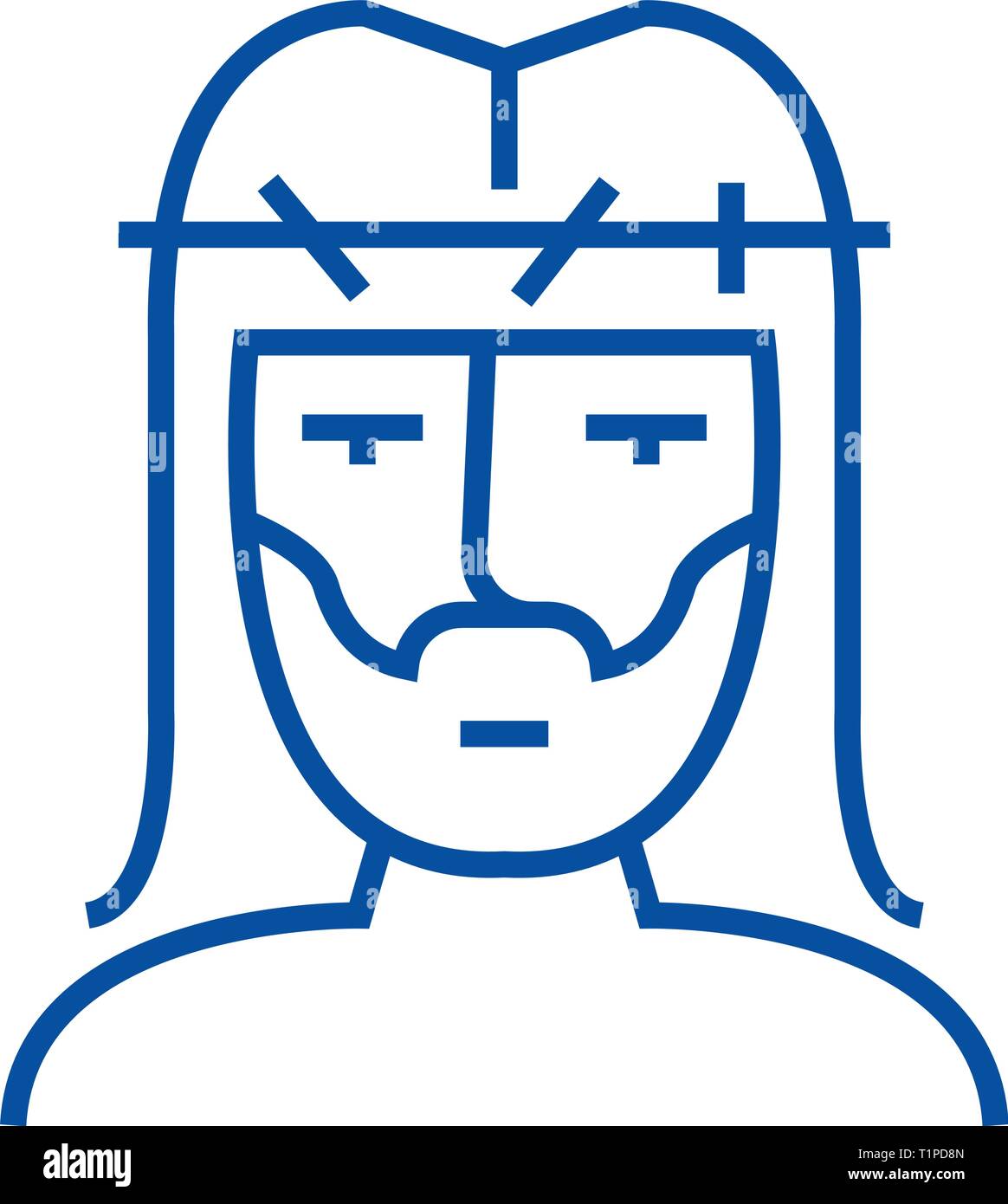 Man holding sign jesus christ hi-res stock photography and images - Alamy