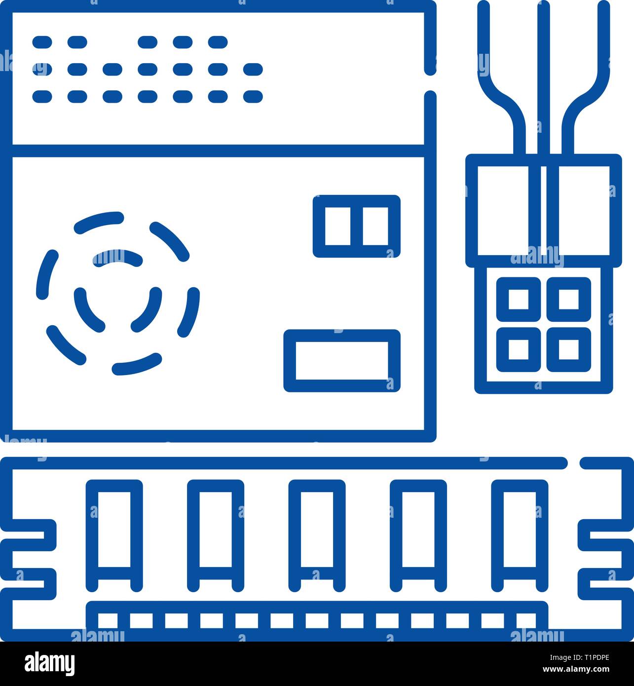 Computer software line icon concept. Computer software flat vector ... Computer software line icon concept. Computer software flat vector ...
