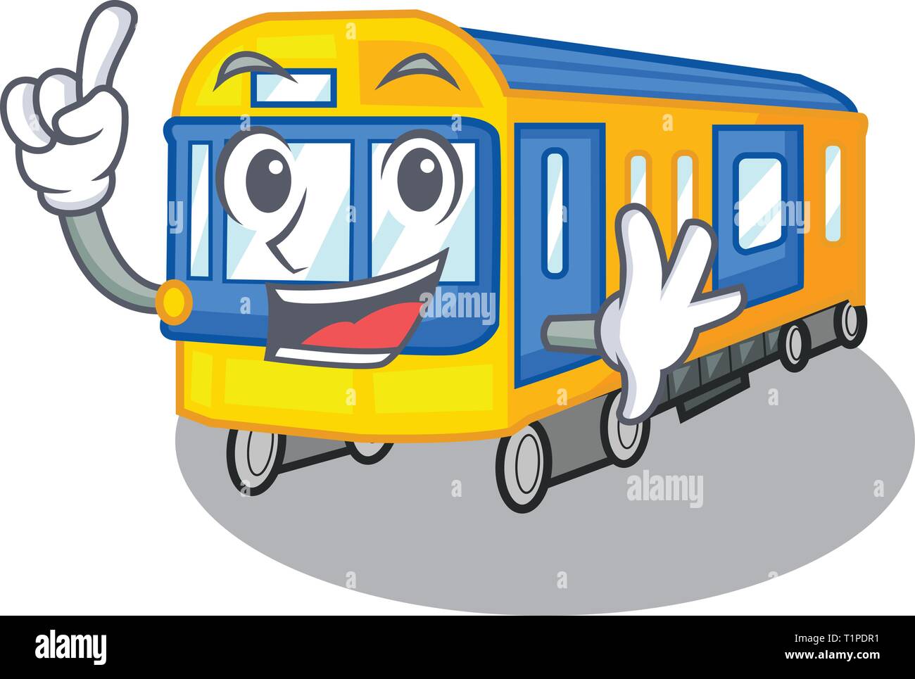 Cartoon Subway Train