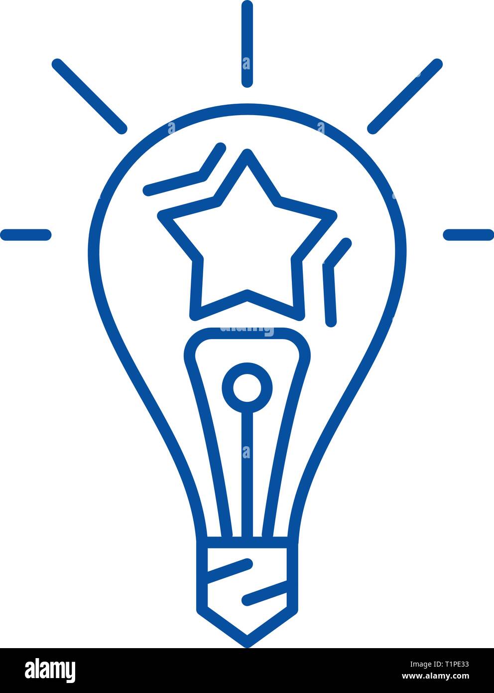 Creativity system line icon concept. Creativity system flat vector ...