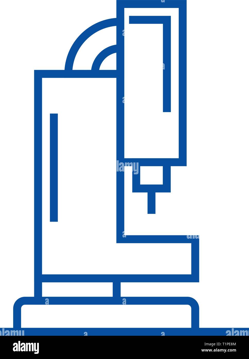 Cutting laser machine line icon concept. Cutting laser machine flat ...