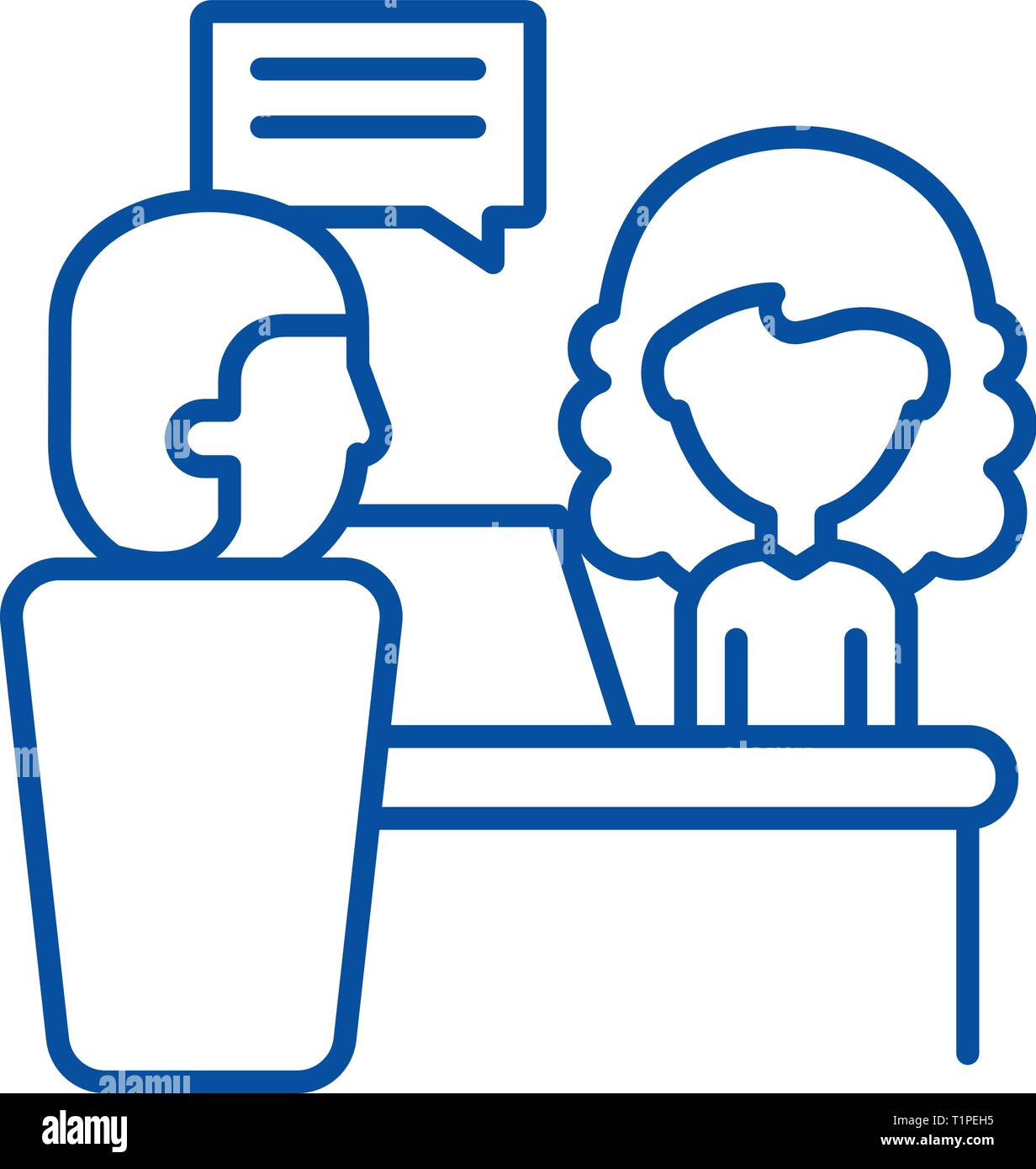 Directors orders line icon concept. Directors orders flat vector symbol ...