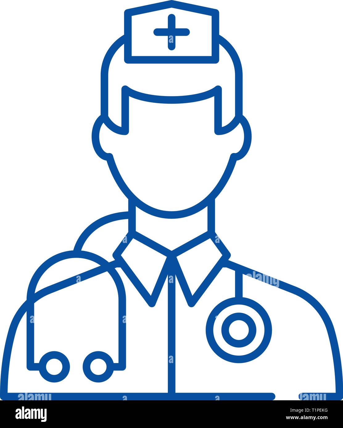 Doctor clipboard icon outline hi-res stock photography and images - Alamy