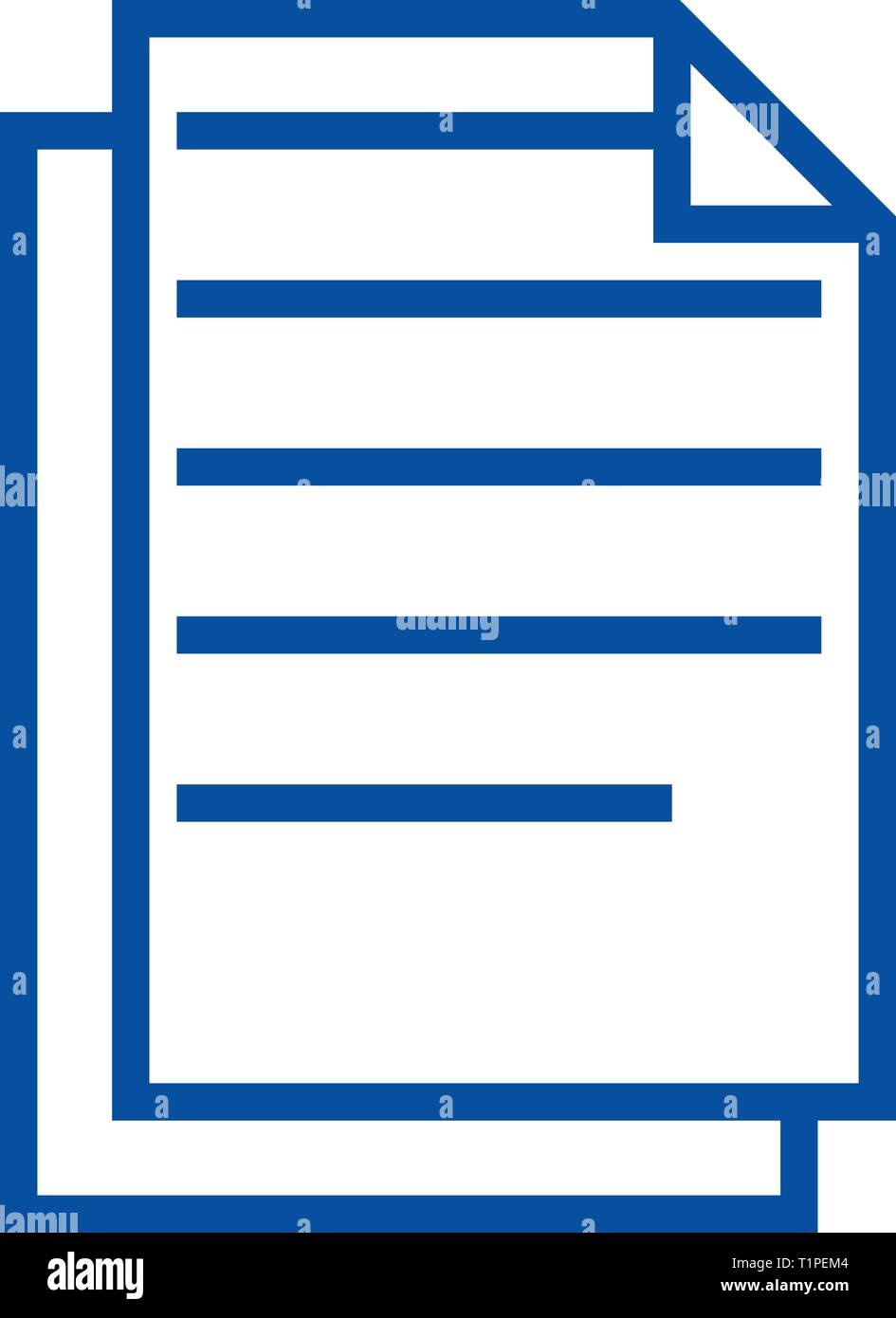 Documents,files line icon concept. Documents,files flat vector symbol ...