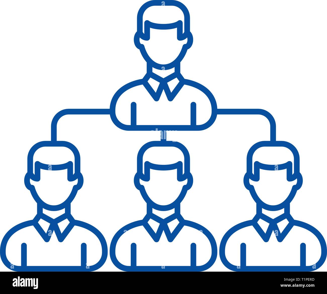 Dream team line icon concept. Dream team flat vector symbol, sign ...