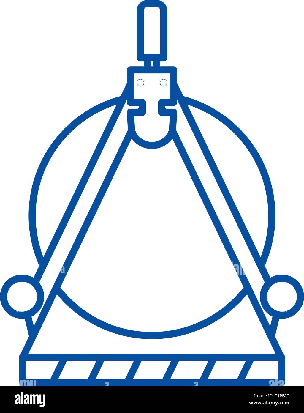 Engineering calculation line icon concept. Engineering calculation flat ...