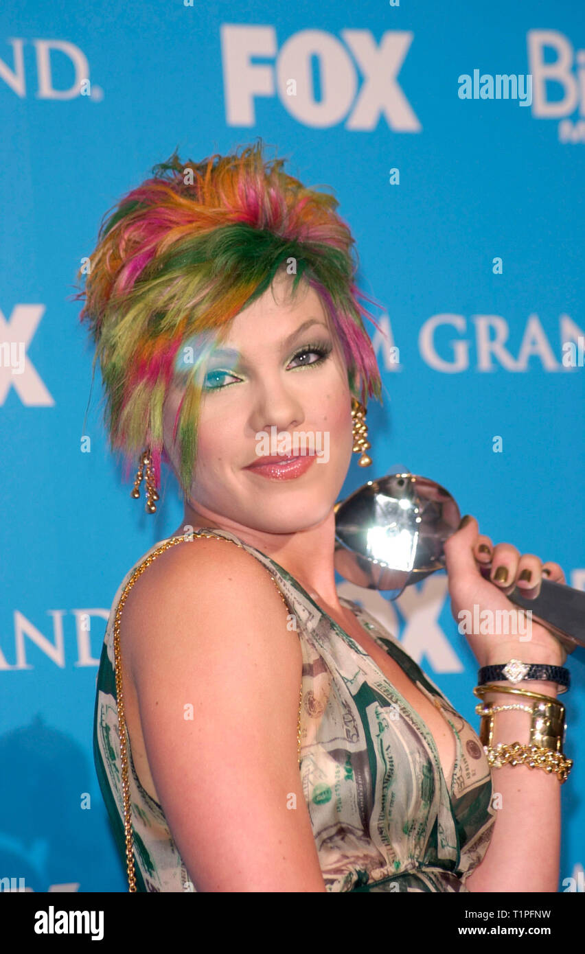 LAS VEGAS, NV. December 05, 2000: Pop star PINK at the Billboard Music ...