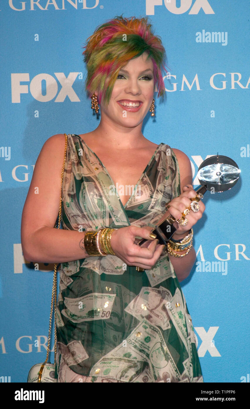 LAS VEGAS, NV. December 05, 2000: Pop star PINK at the Billboard Music ...