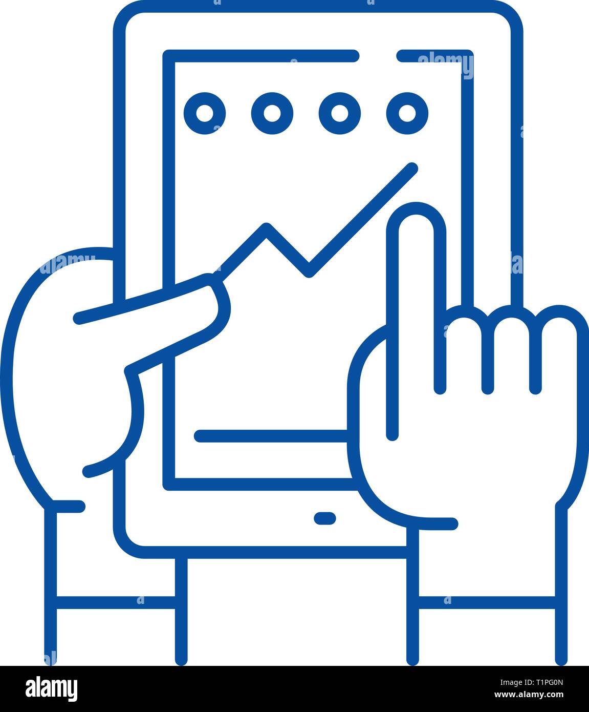 Growth status data development Stock Vector Images - Alamy