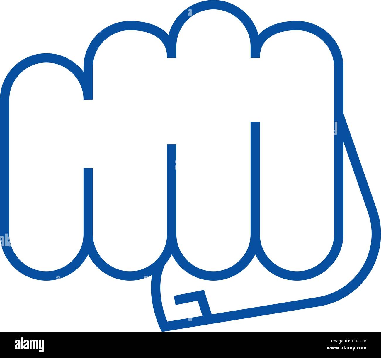 Human hand punching Stock Vector Images - Alamy