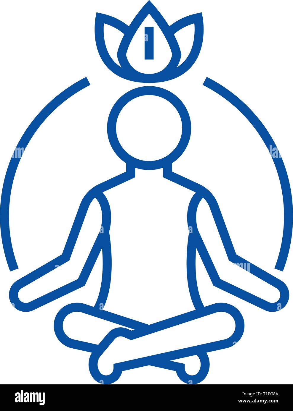 Relaxation line icon concept. Relaxation flat vector symbol, sign ...