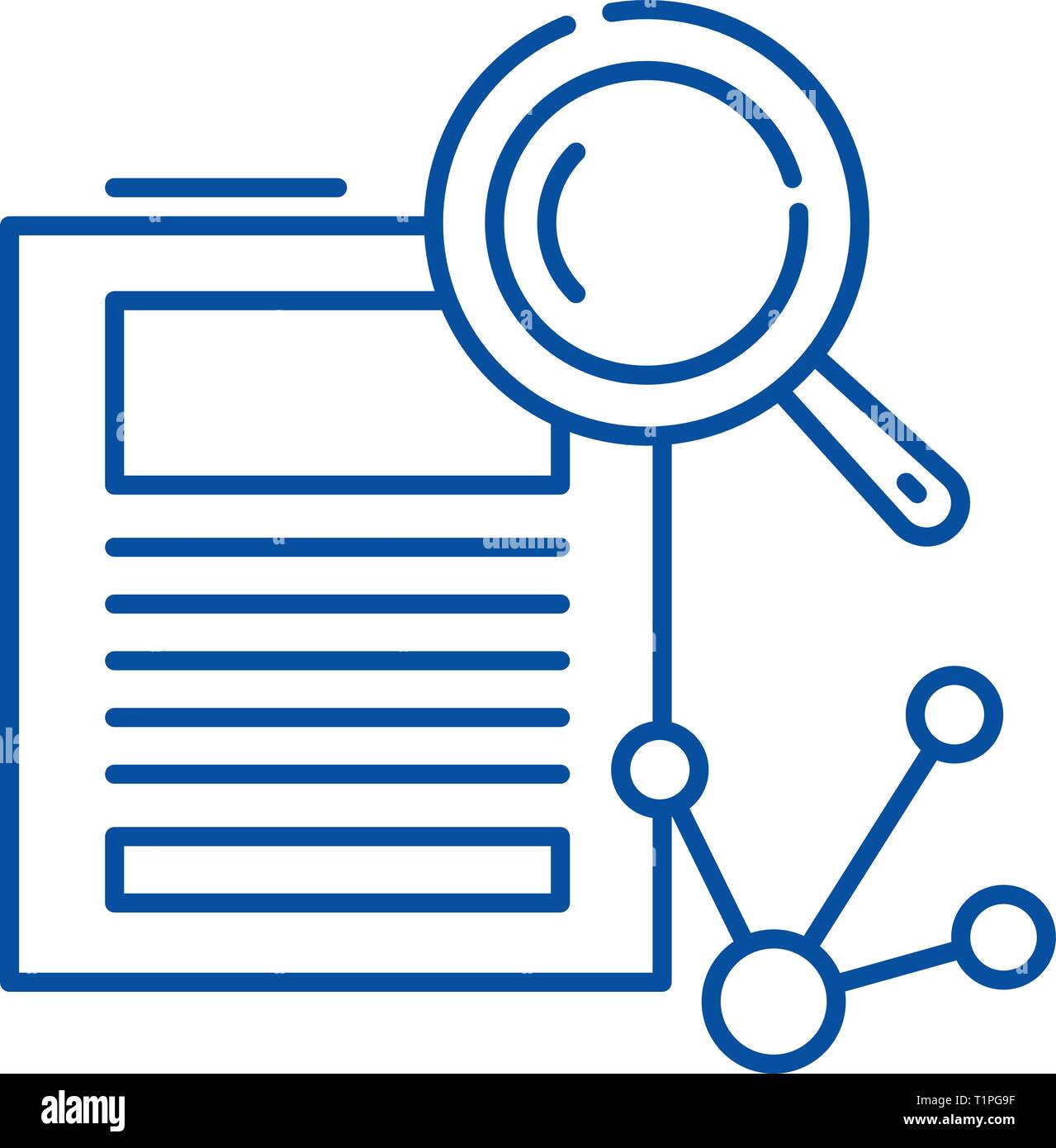 Research and development line icon concept. Research and development ...