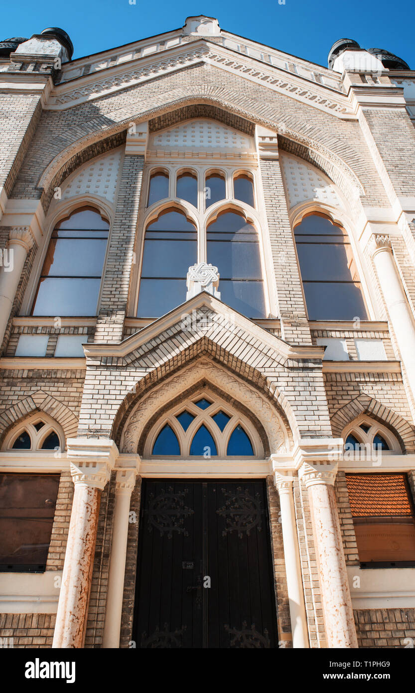 The synagogue building in Nitra, Slovak republic, Central Europe. The ...