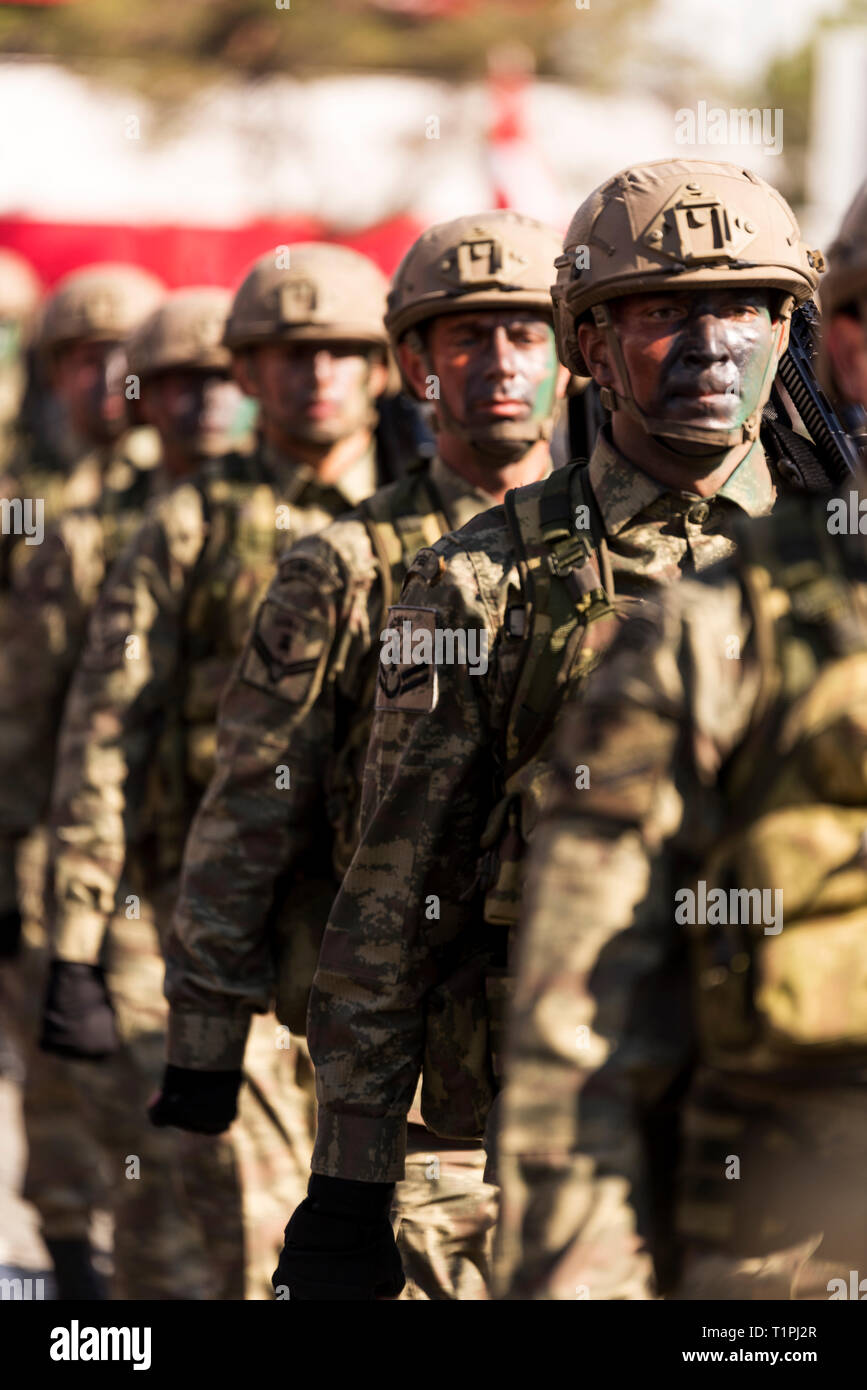 Izmir, Turkey - October 29, 2018: Amphibian Marines Sergeants Military ...