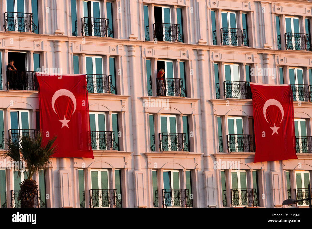 Huge turkish national flag hi-res stock photography and images - Alamy
