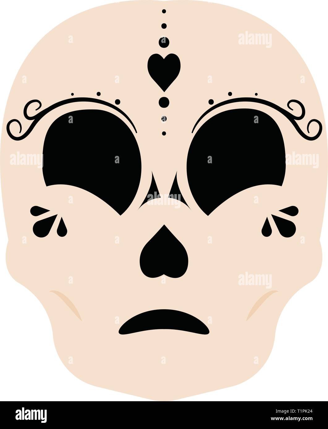 Cute skull mask Stock Vector Image & Art - Alamy