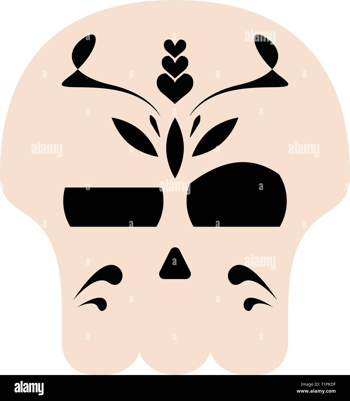 Cute skull mask Stock Vector Image & Art - Alamy