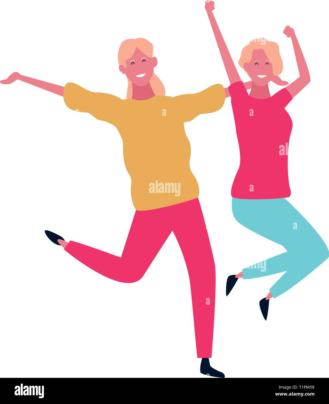 women friends smiling Stock Vector Image & Art - Alamy