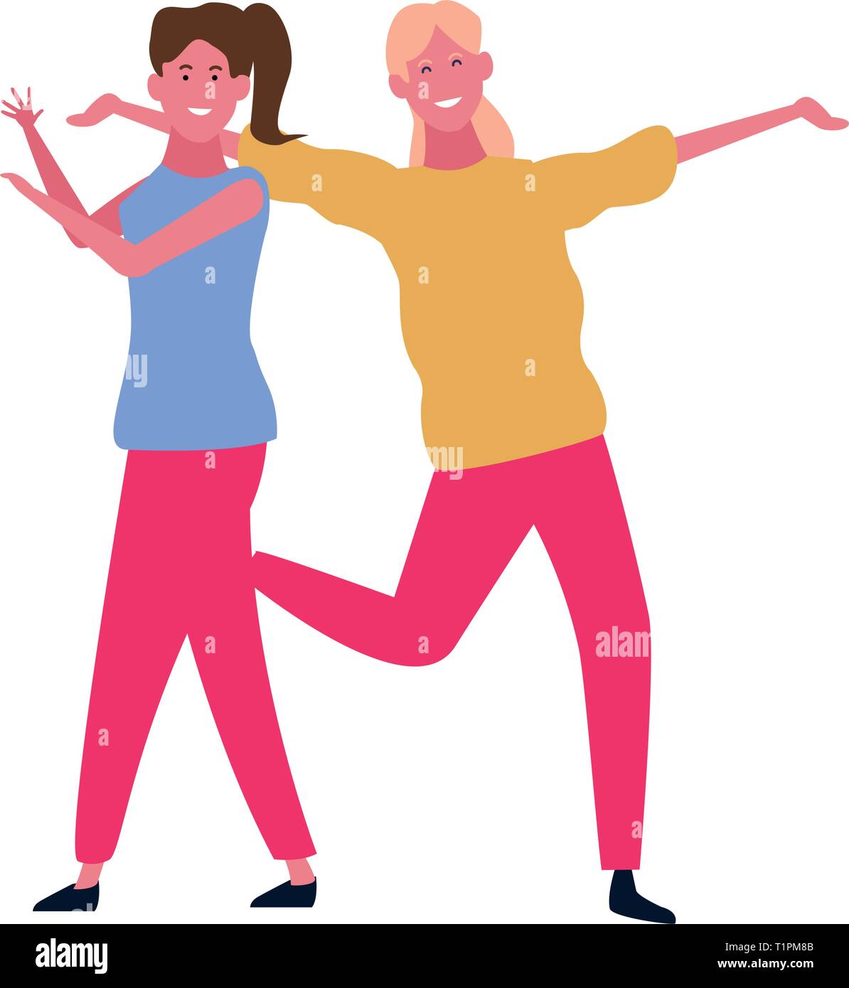 Diverse friends image Stock Vector Images - Alamy