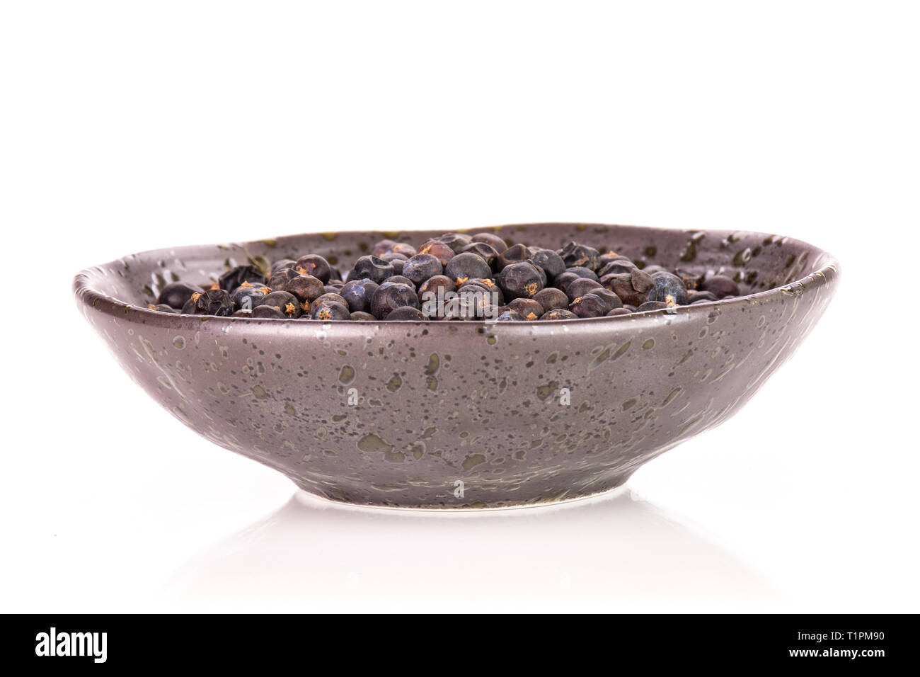 Lot of whole dry juniper berry seed isolated on white background Stock ...