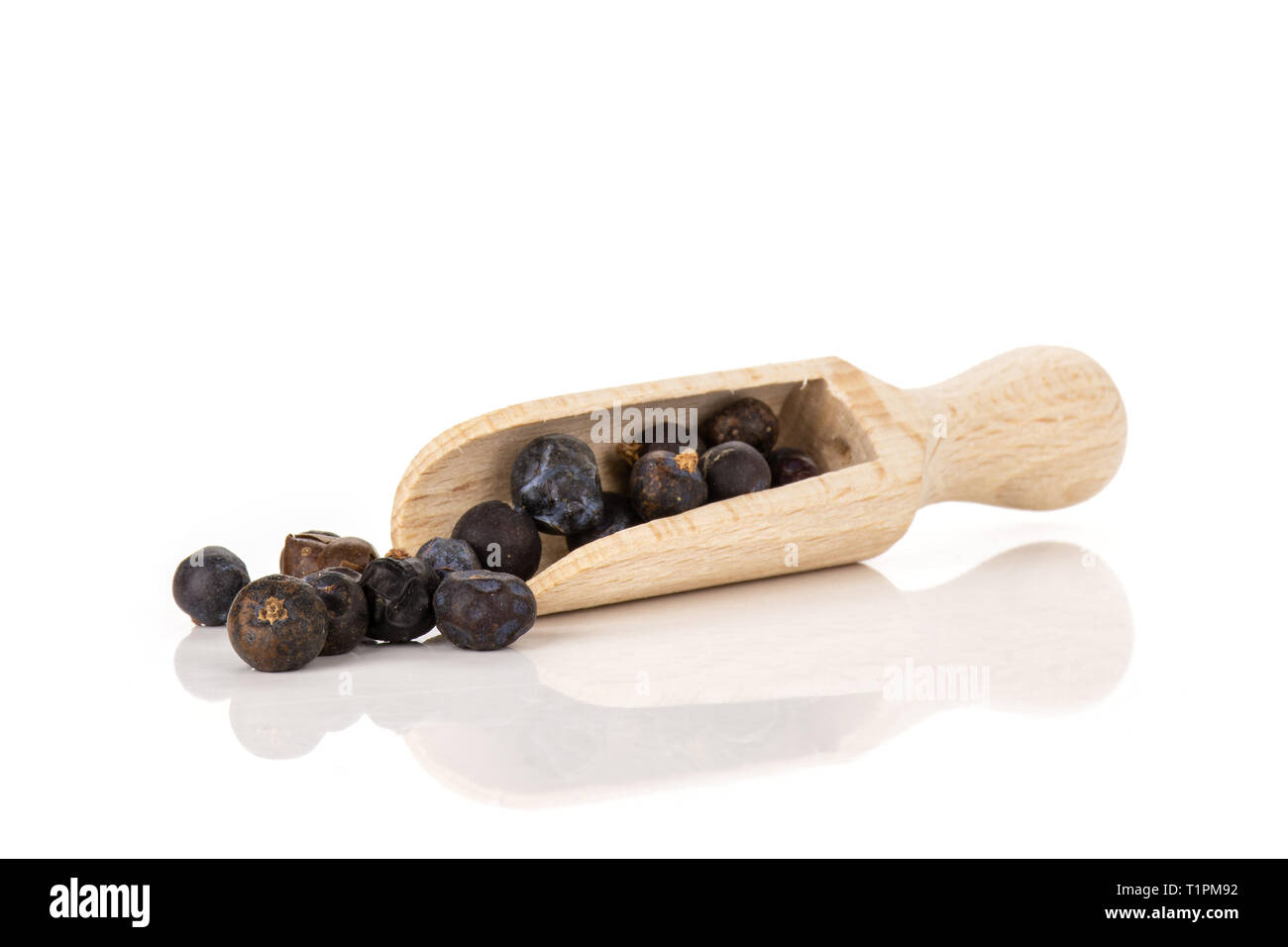 Lot of whole dry juniper berry seed isolated on white background Stock ...