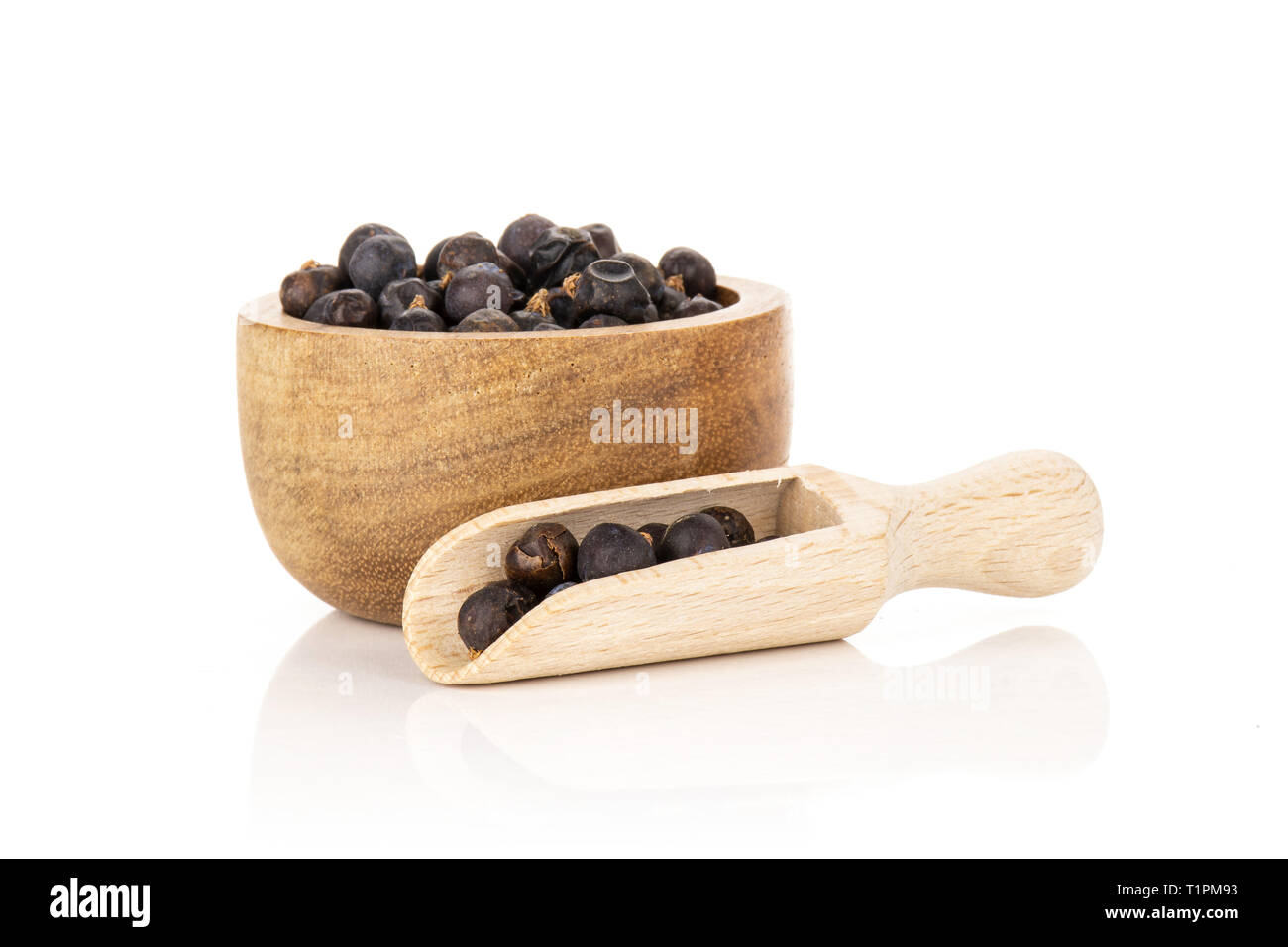 Lot of whole dry juniper berry seed isolated on white background Stock ...