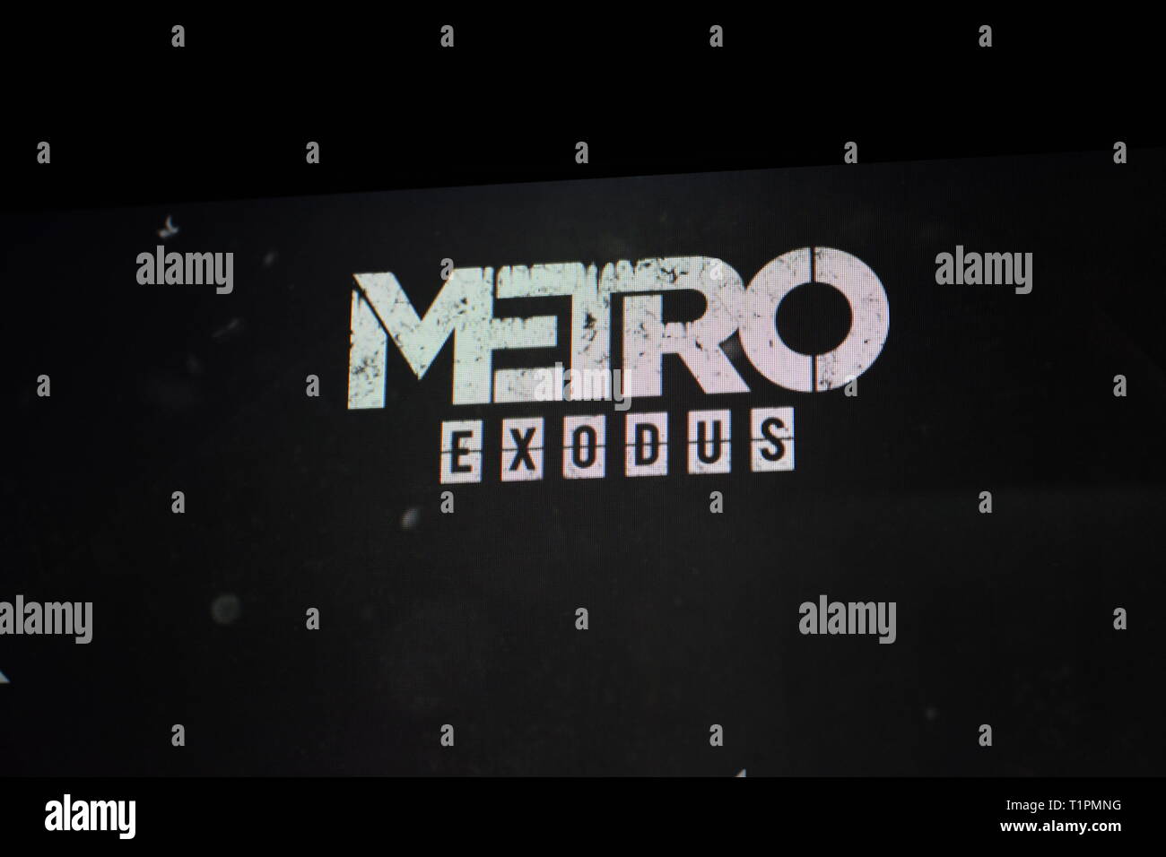 Krasnodar, Russia - March 13, 2019: A photograph of the monitor when ...