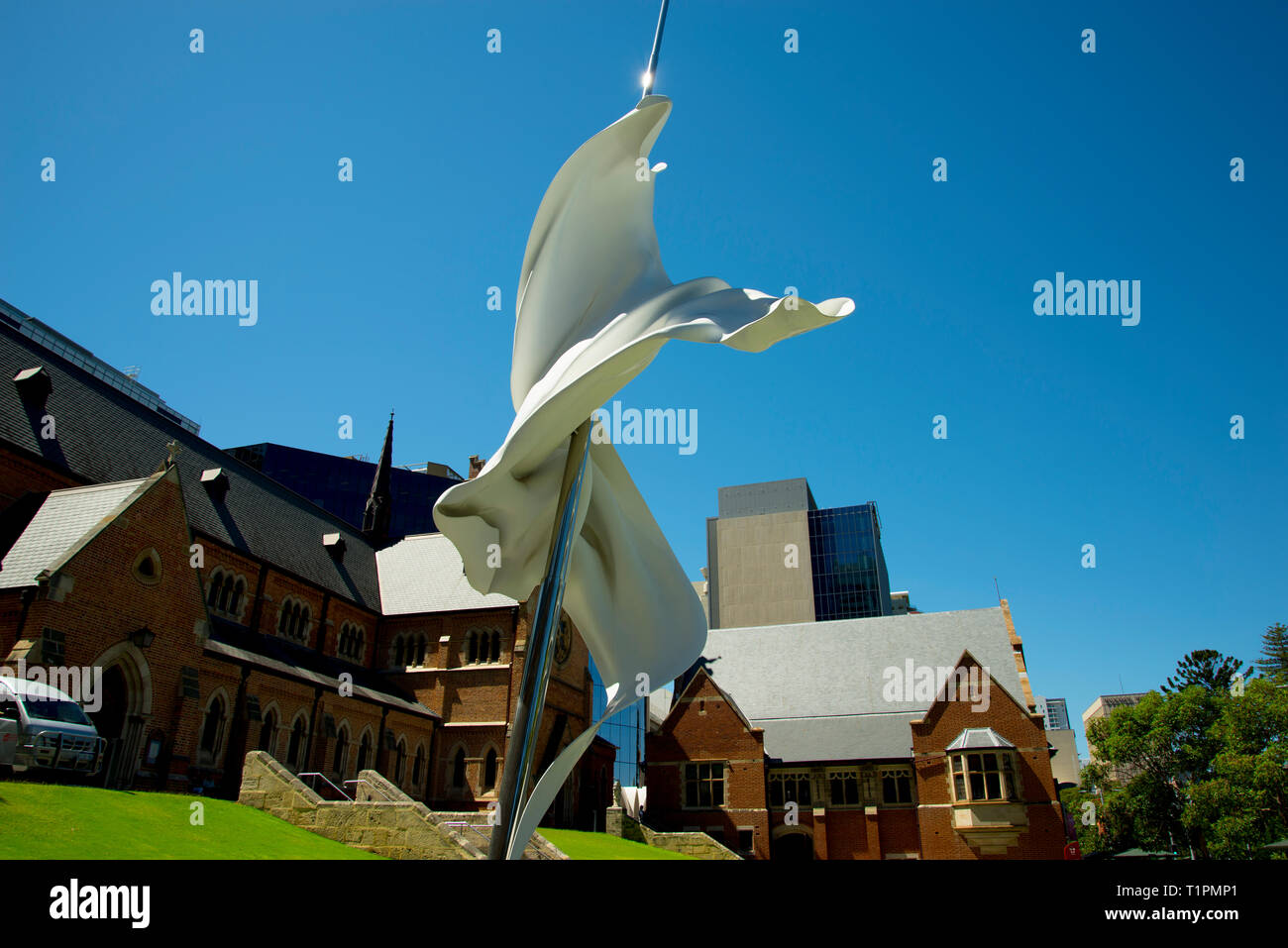 PERTH, AUSTRALIA - August 18, 2017: Ascalon sculpture built in 2011 ...