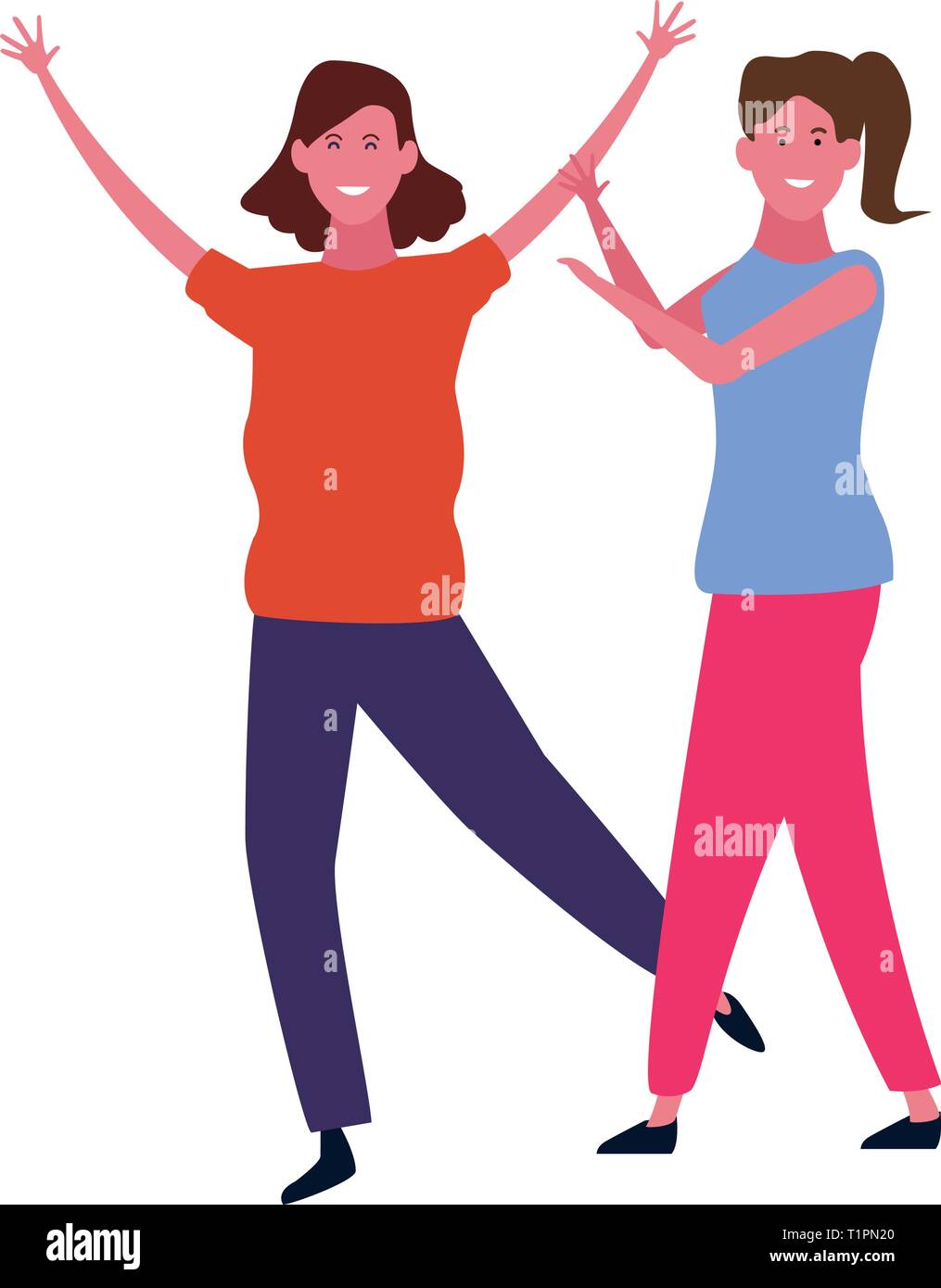 Diverse friends image Stock Vector Images - Alamy