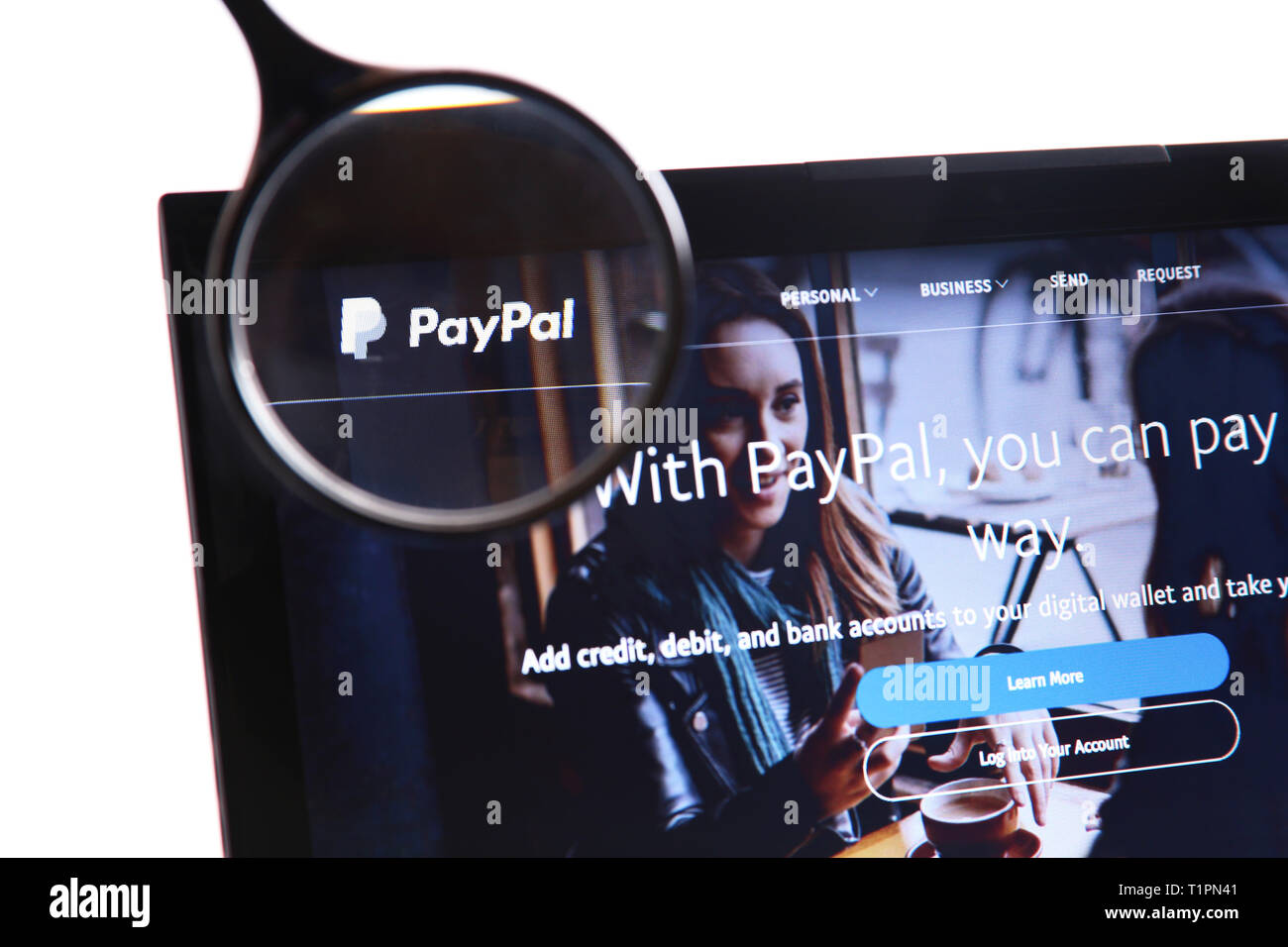 New York, USA - March 25, 2019: Illustrative Editorial of Website of ...