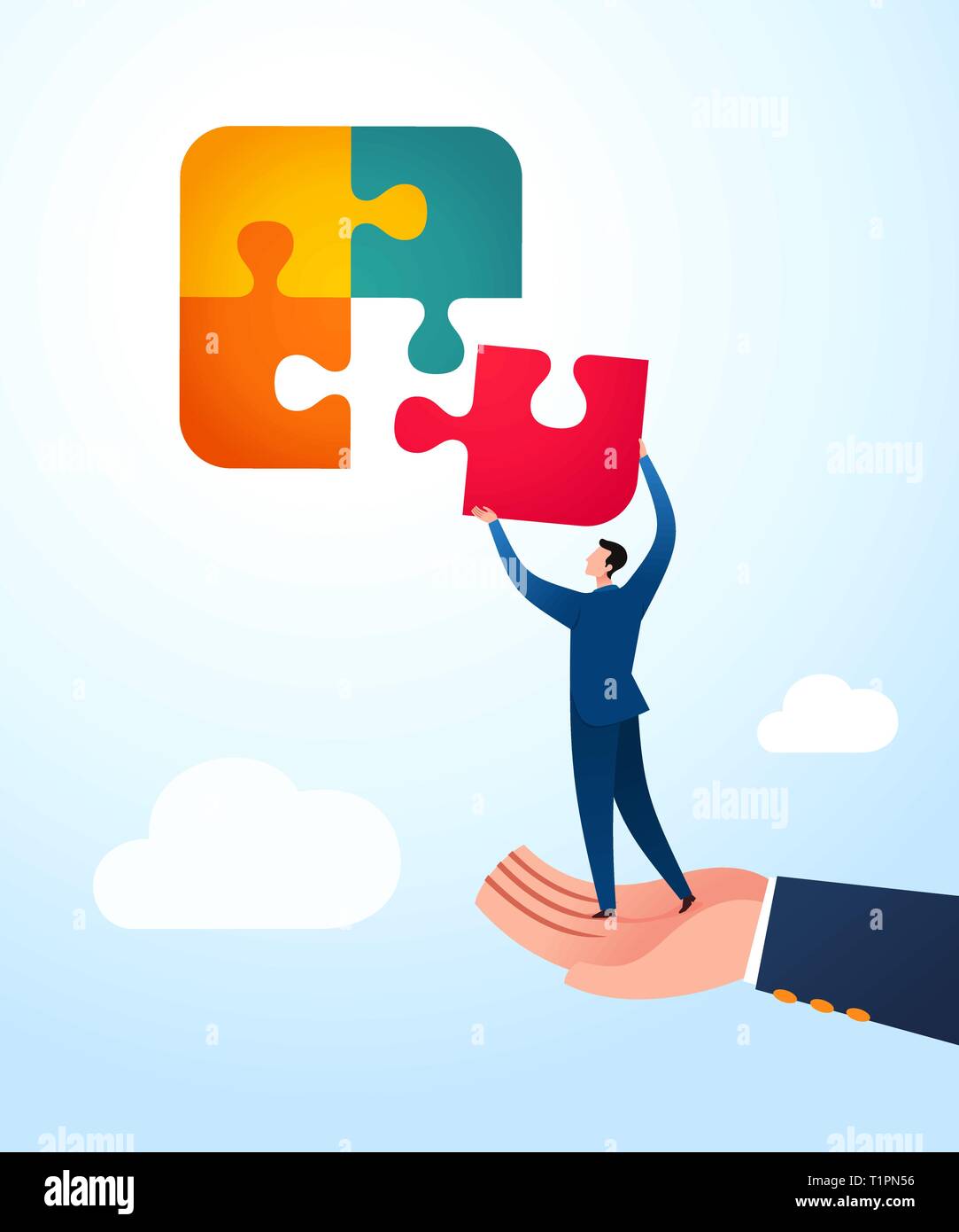 Concept uniting Stock Vector Images - Alamy