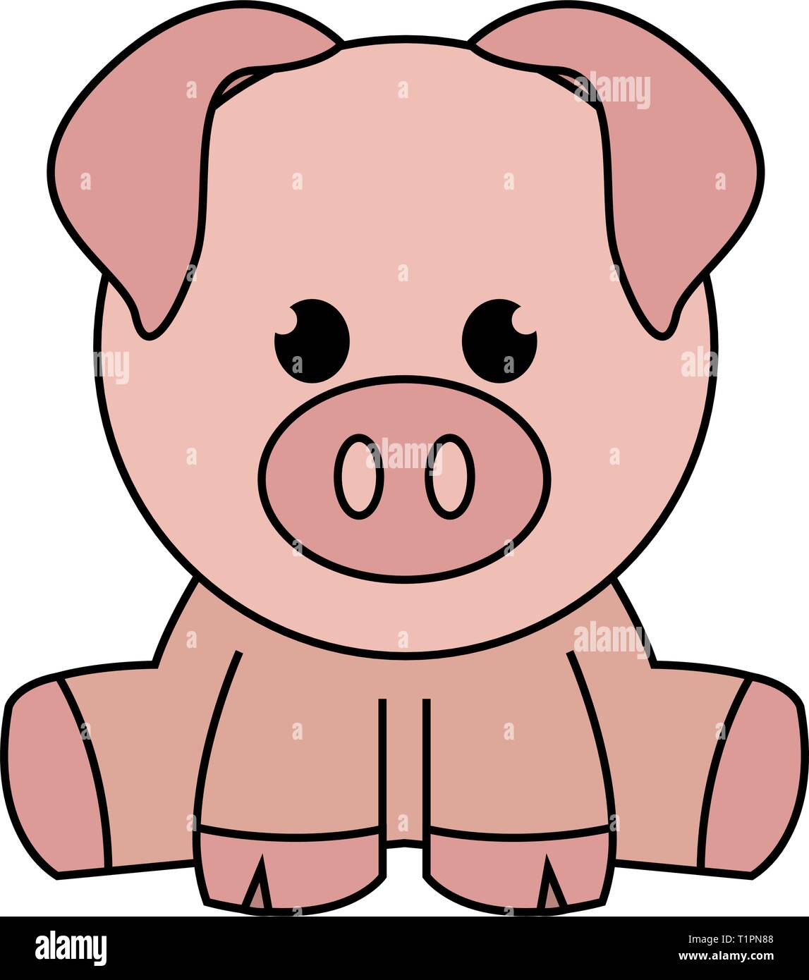 Abstract cute pig Stock Vector Image & Art - Alamy
