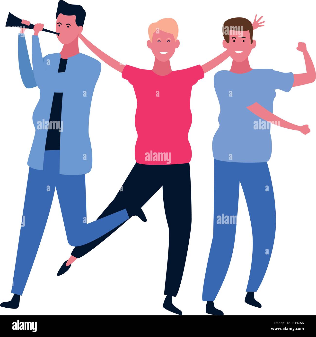 Business men having happy Stock Vector Images - Alamy