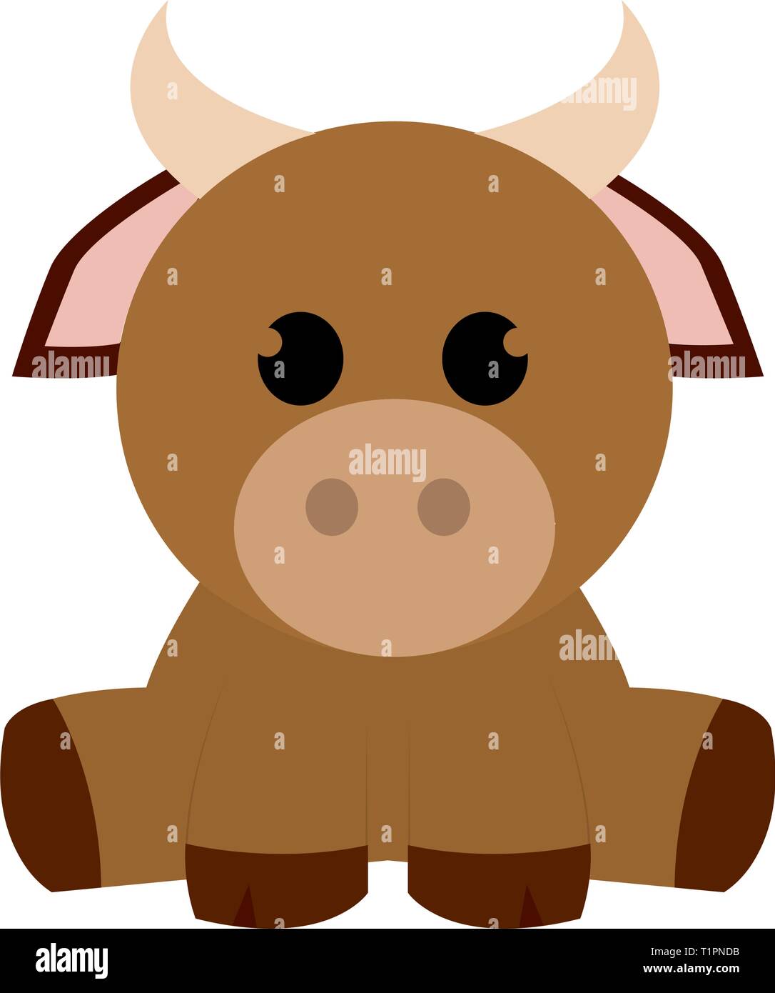 Abstract cute bull Stock Vector Image & Art - Alamy