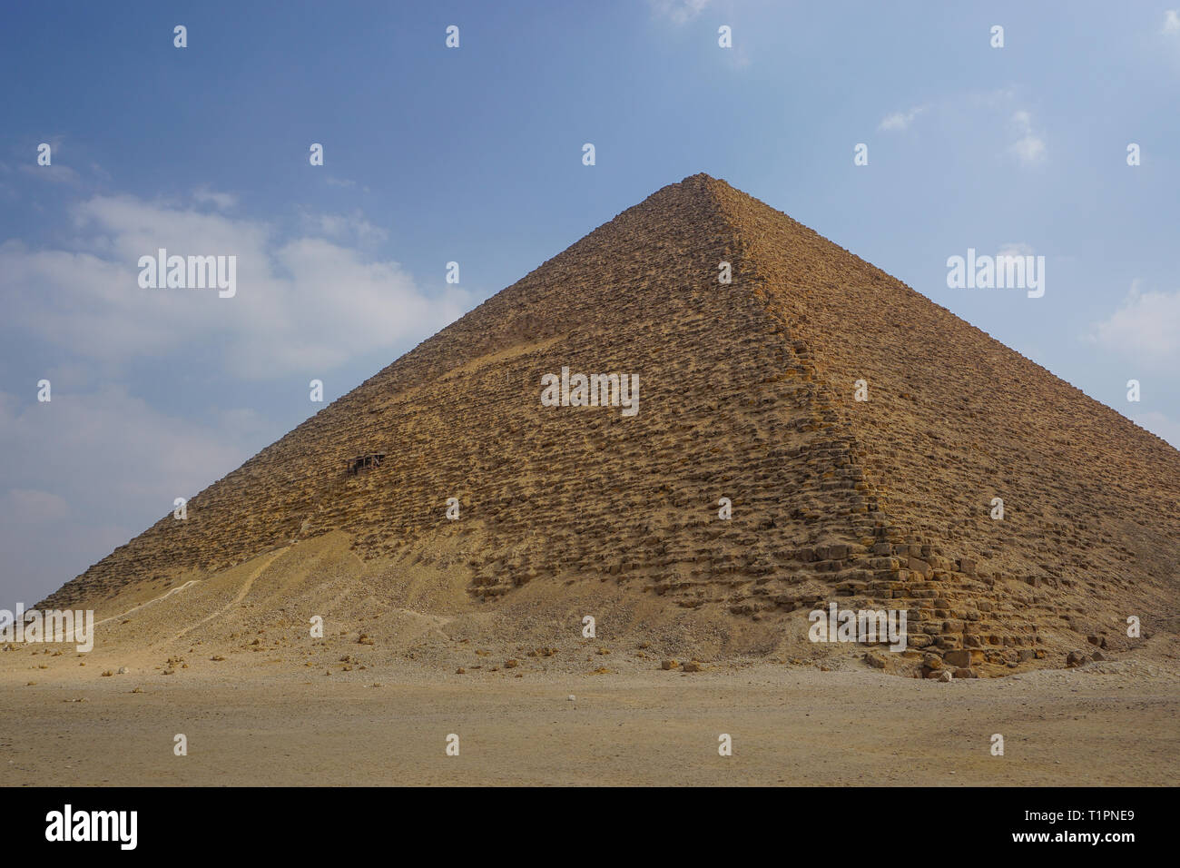 Dahshur, Egypt: The Red Pyramid was the third pyramid built by Old ...