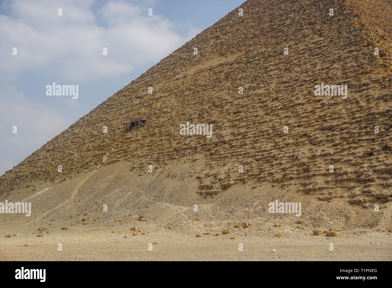 Dahshur, Egypt: The Red Pyramid was the third pyramid built by Old ...