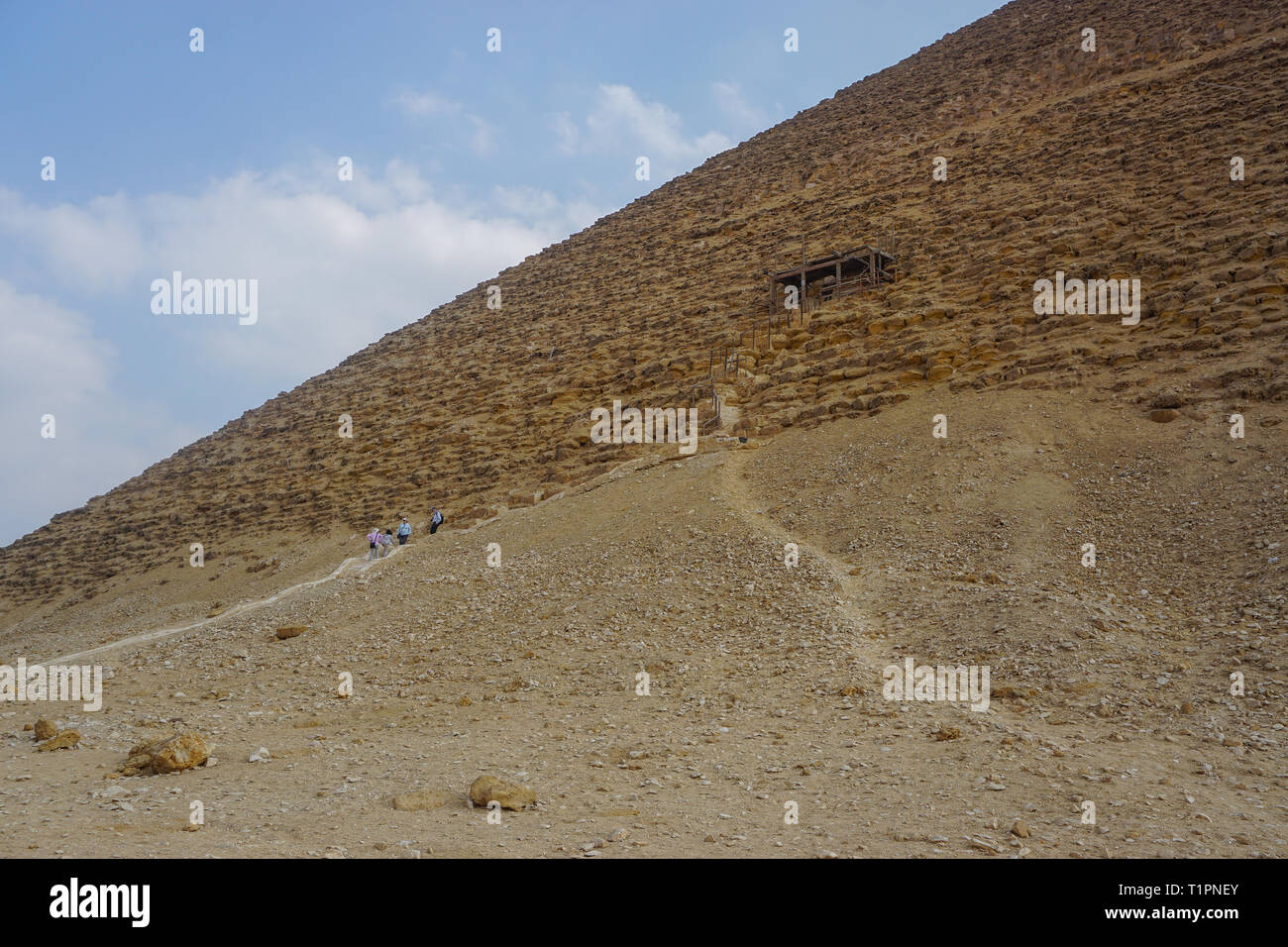Dahshur, Egypt: The Red Pyramid was the third pyramid built by Old ...