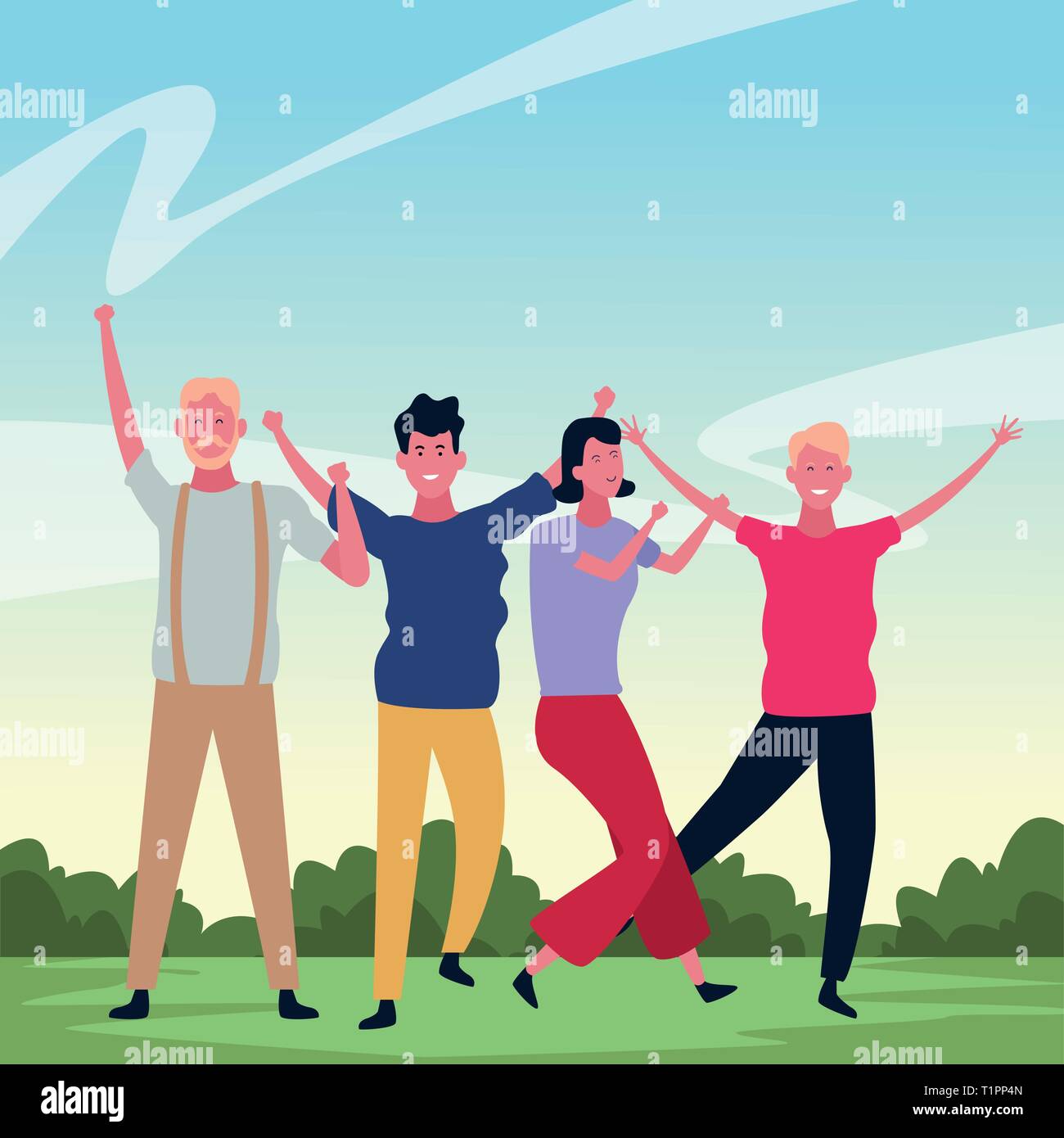 People dancing and having fun Stock Vector Image & Art - Alamy