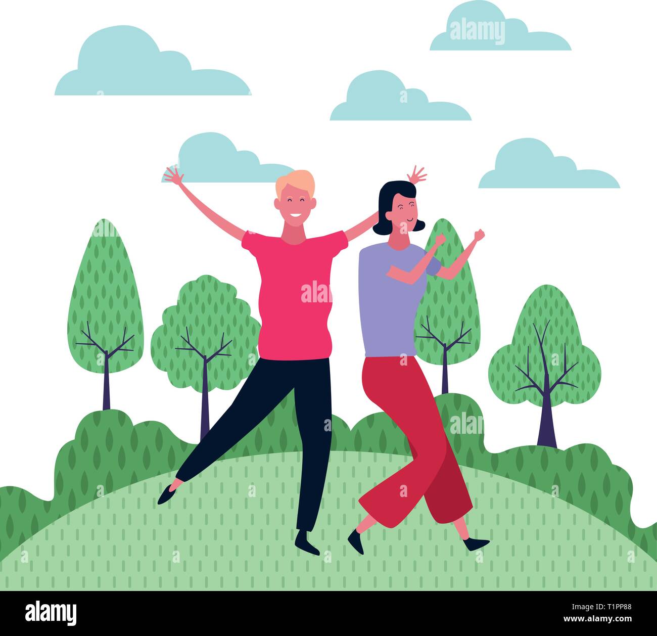 Two women friends cartoon Stock Vector Image & Art - Alamy