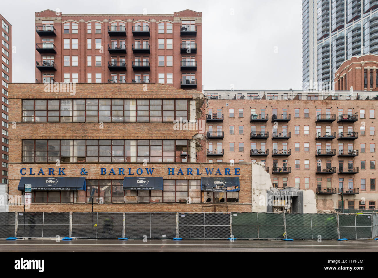 Commercial building demolition hi-res stock photography and images - Alamy