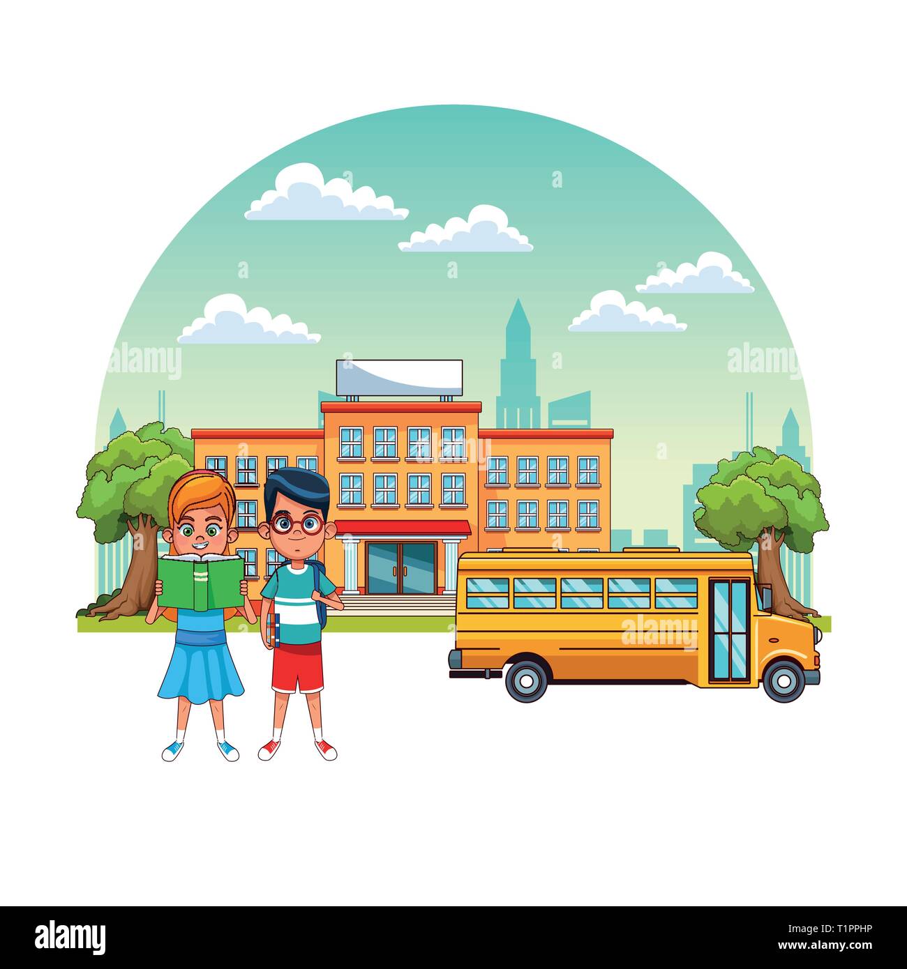 Kids students in school Stock Vector Image & Art - Alamy
