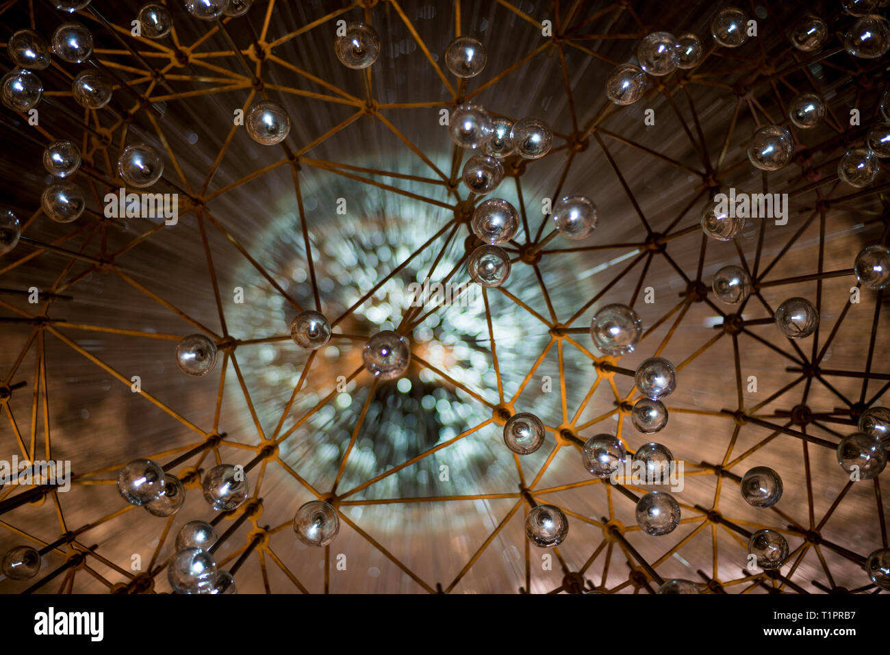 Lights of an abstract, modern lamp Stock Photo - Alamy