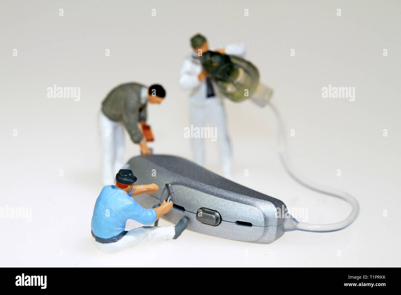 hearing aid maintenance Stock Photo - Alamy