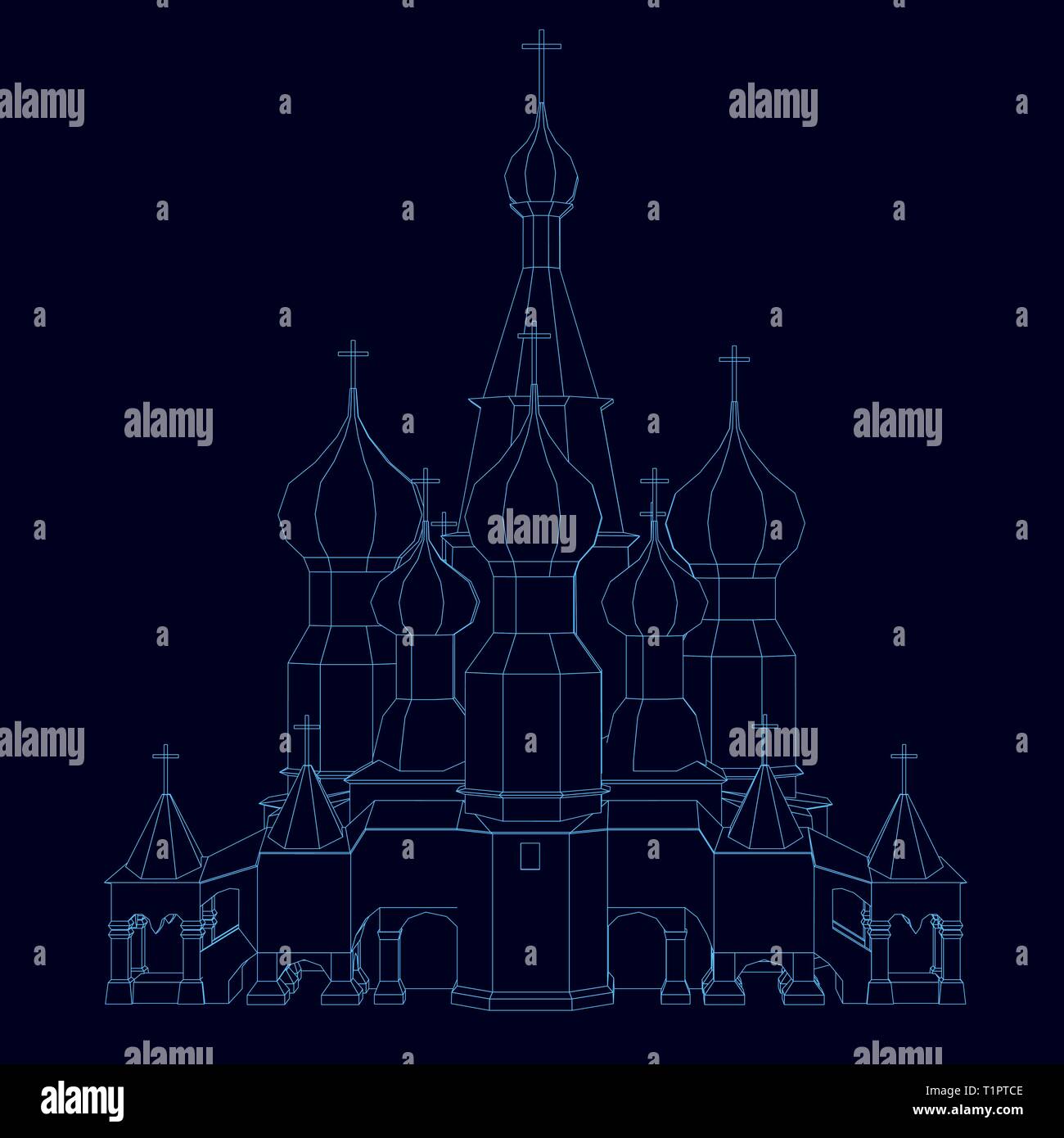 View saint front cathedral Stock Vector Images - Alamy